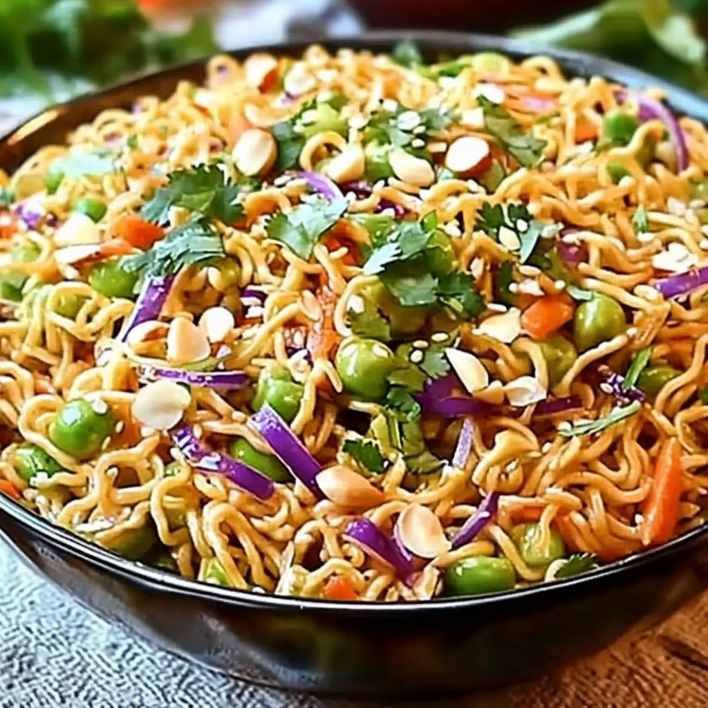 Crunchy Asian Ramen Noodle Salad