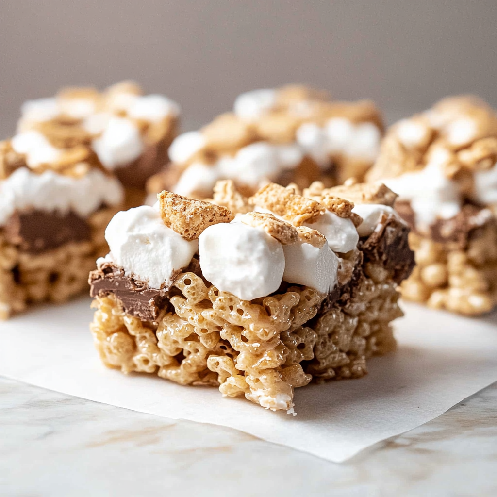 Irresistible S’mores Rice Krispies Treats Recipe Delight - Recipes Flavors
