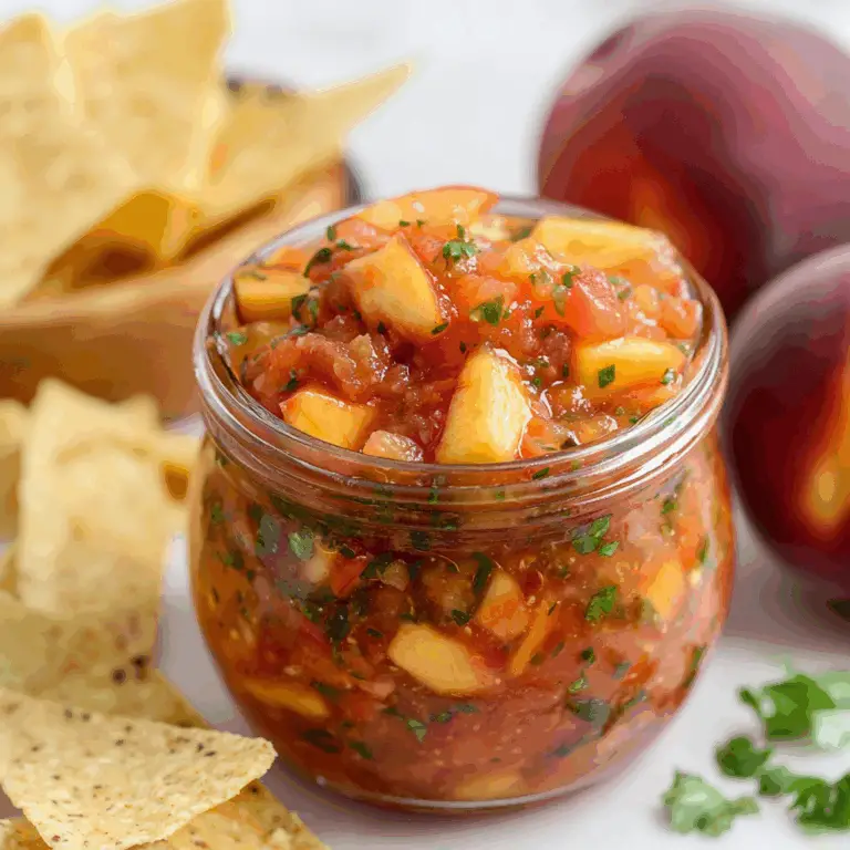 Easy Peach Salsa Recipe