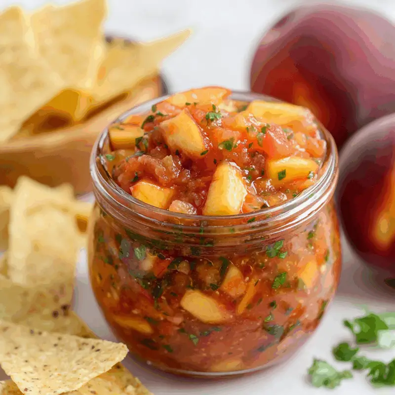 Easy Peach Salsa Recipe