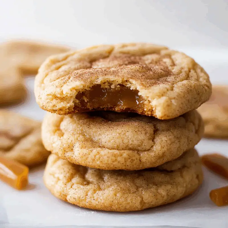 Soft Caramel Snickerdoodles
