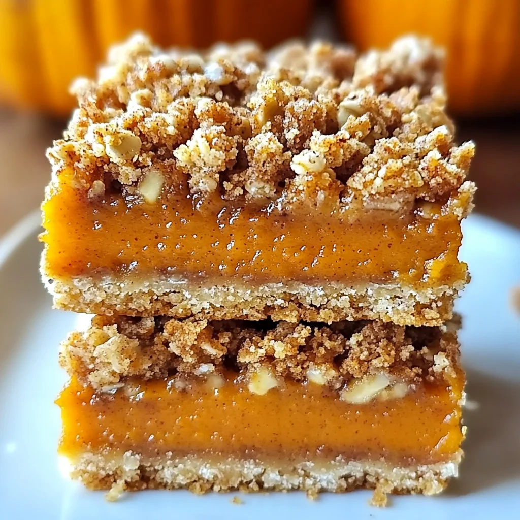 Pumpkin Pie Crumble Bars – Easy Fall Dessert Recipe